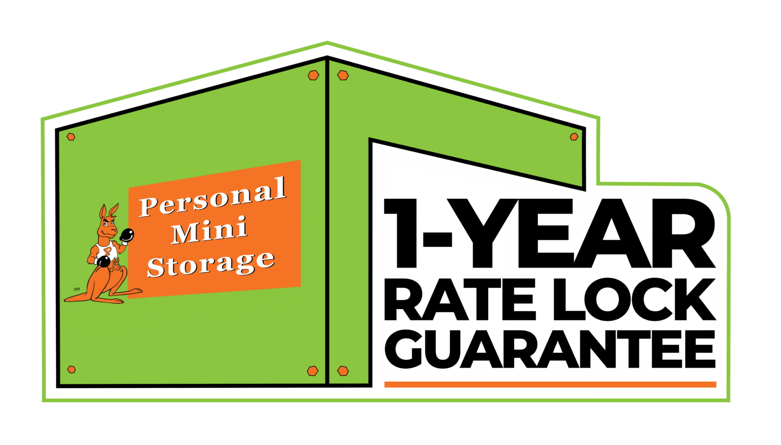 One Year Rate Lock Guarantee | Personal Mini Storage
